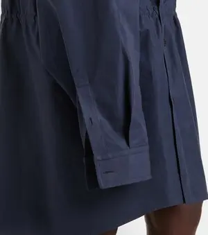 Balenciaga Cotton Poplin Shirt Dress Faded