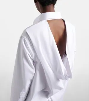 Balenciaga Cotton Poplin Shirt Dress Faded