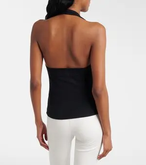 LESET Lauren Halterneck Jersey Top