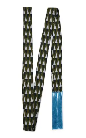 OTZIO Breton Fringed Silk Scarf