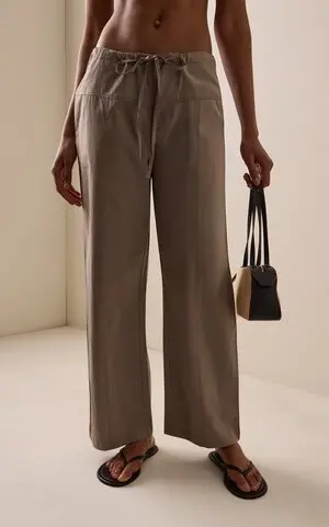 DEIJI STUDIOS Seam Cotton Poplin Trousers