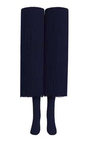Alaïa High Socks - Navy