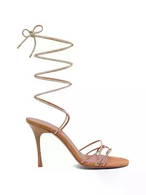 Amina Muaddi Lori Lace-up Sandals
