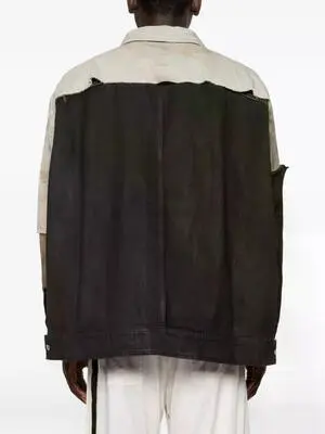 Rick Owens Jumbo Worker Panelled Jacket - Neutrals
