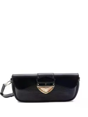 LOUIS VUITTON Montaigne Epi Leather Clutch Bag - Black