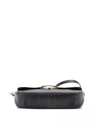 LOUIS VUITTON Montaigne Epi Leather Clutch Bag - Black