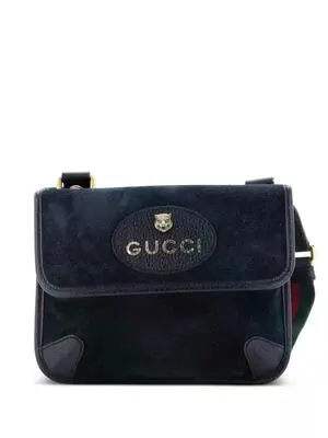 Gucci Neo Vintage Flap Messenger Bag - Blue