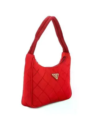 Prada Quilted Tessuto Mini Hobo Bag