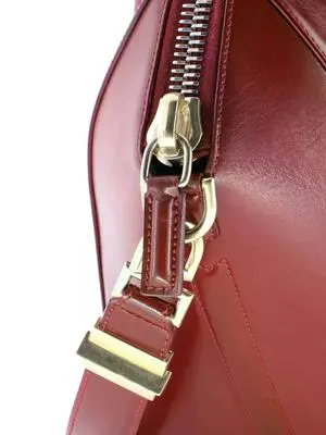 Givenchy Antigona Glazed Leather Medium Satchel - Red