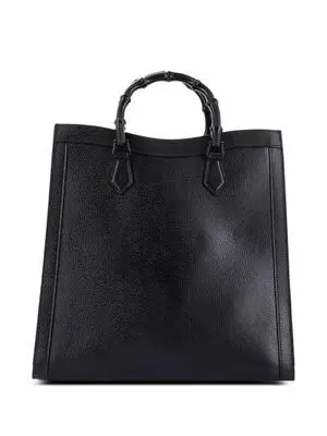 Gucci Diana Large Tote With Bamboo Handle - Black