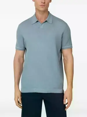 Boggi Milano Polo-collar T-shirt - Blue