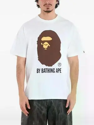 A BATHING APE Graphic Print Crewneck T-shirt - White