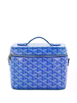 Goyard Muse Vanity Case Coated Canvas Pouch - Blue