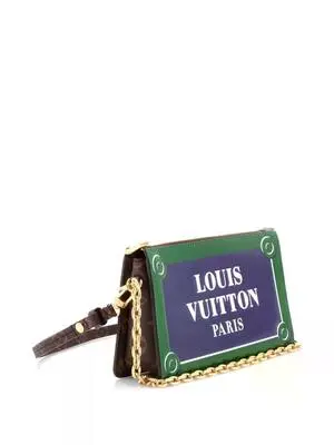 LOUIS VUITTON Lexington Pouch Parisian Street Sign Printed - Brown