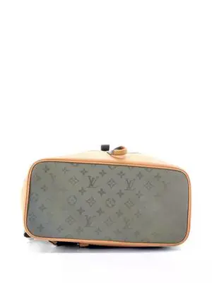 LOUIS VUITTON Zipped Tote Limited Edition Titanium Monogram Canvas Backpack