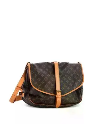 LOUIS VUITTON Saumur Handbag Monogram Canvas 35