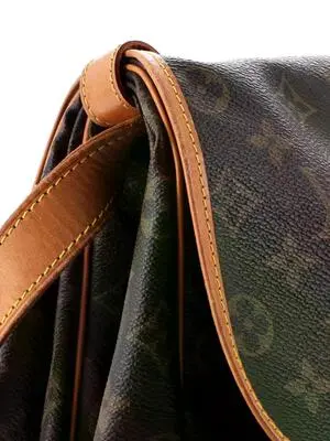 LOUIS VUITTON Saumur Handbag Monogram Canvas 35