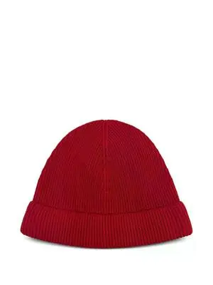 Loro Piana Sloop Ribbed Beanie Hat - Red