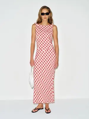 REFORMATION Sorrel Midi Dress - Red
