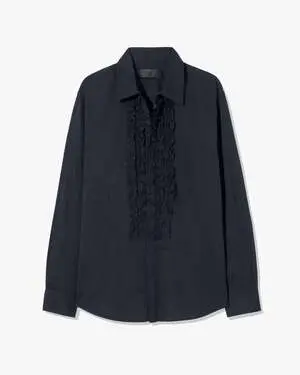 NILI LOTAN Nathael Ruffle Shirt