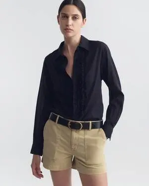 NILI LOTAN Nathael Ruffle Shirt