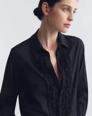 NILI LOTAN Nathael Ruffle Shirt