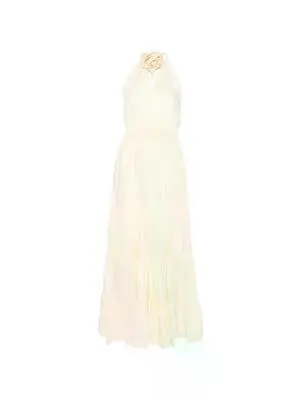 Sandro Embellished Maxi Dress - Neutrals