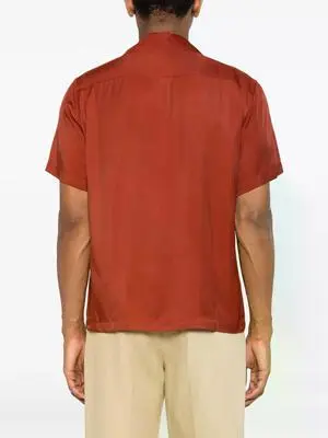 Sandro Loose-fit Shark Collar Shirt - Red