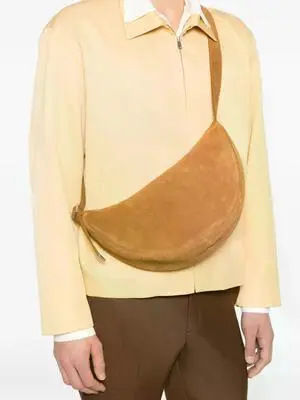 Sandro Small Zipped Split Leather Hobo