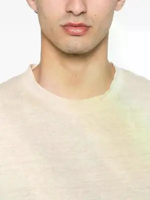 Sandro Linen T-shirt - Neutrals