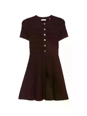 Sandro Mini Button Knit Dress