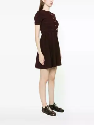 Sandro Mini Button Knit Dress