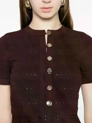 Sandro Mini Button Knit Dress