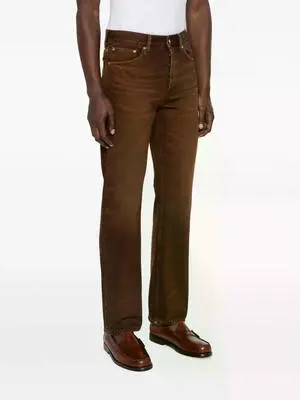 Sandro Regular Fit Faded Effect Jeans - Brown