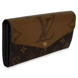 LOUIS VUITTON Reverse Monogram Giant Canvas Sarah Wallet - Brown
