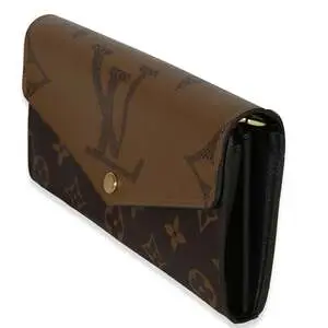 LOUIS VUITTON Reverse Monogram Giant Canvas Sarah Wallet - Brown