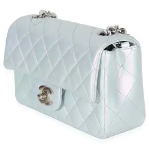 Chanel Iridescent Quilted Goatskin Rectangular Flap