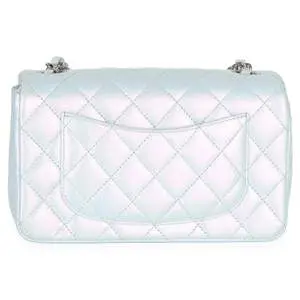 Chanel Iridescent Quilted Goatskin Rectangular Flap