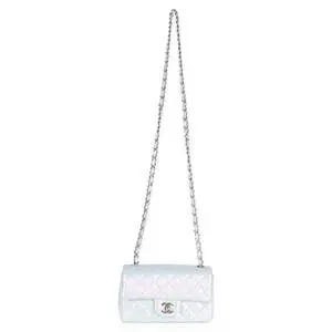 Chanel Iridescent Quilted Goatskin Rectangular Flap
