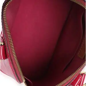 LOUIS VUITTON Monogram Vernis Alma Bb - Pink