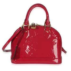 LOUIS VUITTON Monogram Vernis Alma BB Pink