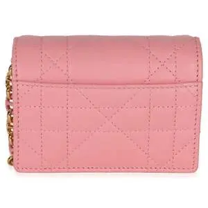 Dior Macrocannage Calfskin Micro Miss Caro Chain Bag - Pink