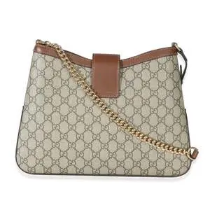 Gucci Padlock Shoulder Bag Gg Supreme Monogram Canvas - Beige