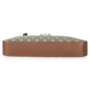 Gucci Padlock Shoulder Bag Gg Supreme Monogram Canvas - Beige