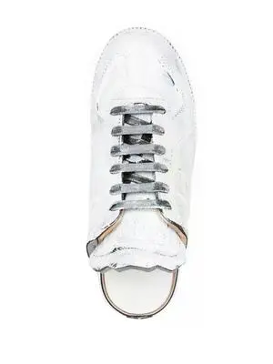MAISON MARGIELA Replica Cut-out Paint-effect Sneakers