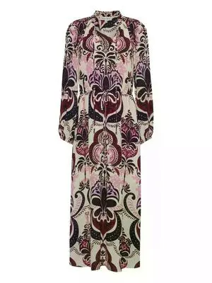 Cara Cara Geometric-print Drawstring Day Dress