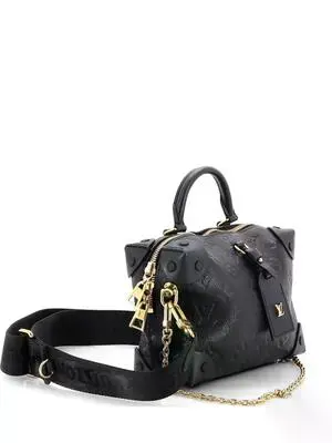 LOUIS VUITTON Petite Malle Souple Monogram Empreinte Leather - Black