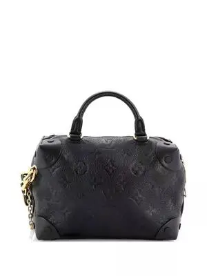 LOUIS VUITTON Petite Malle Souple Monogram Empreinte Leather - Black