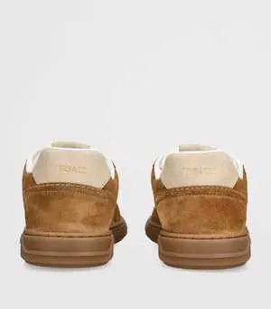 Versace Suede Low-top Sneakers - Beige
