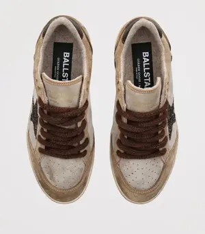 GOLDEN GOOSE Ball Star Suede Sneakers - Beige
